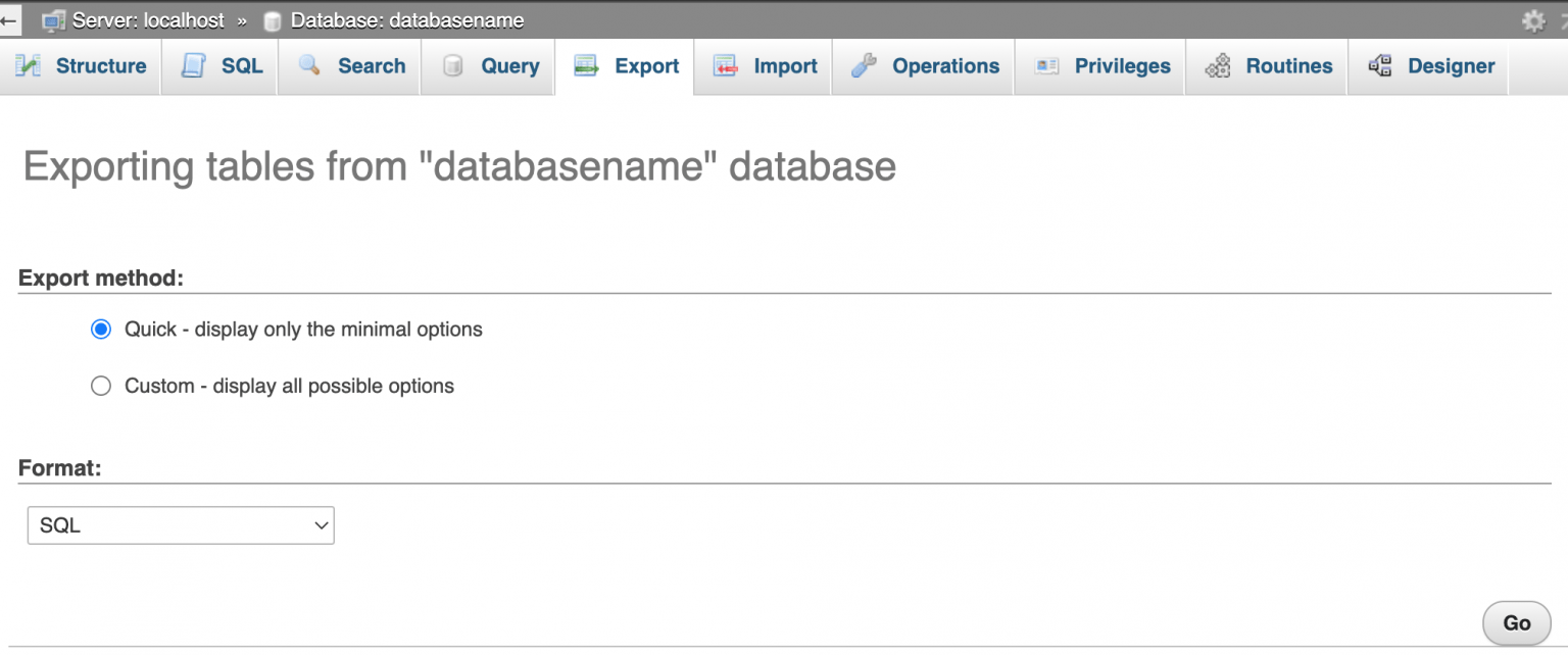 How to Run SQL Queries and Create Backups in phpMyAdmin
