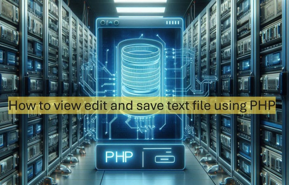 How to view edit and save text file using PHP – DevOps Central