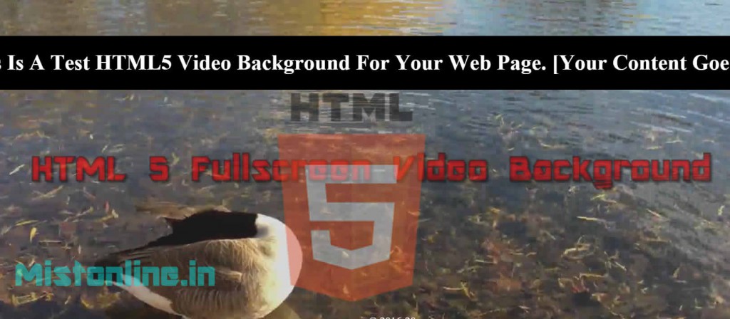 How to create fullscreen video background using CSS How to create fullscreen video background using CSS